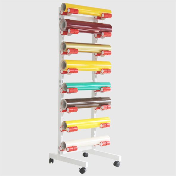 Porte rouleaux : Films adhésifs, vinyles, solaires.